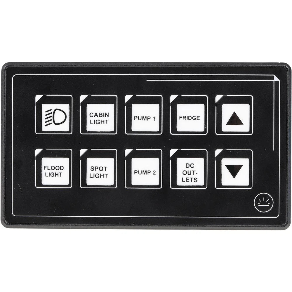 Drivetech 4X4 10-Way Touch Switch Panel with Bluetooth Control - DT-SW