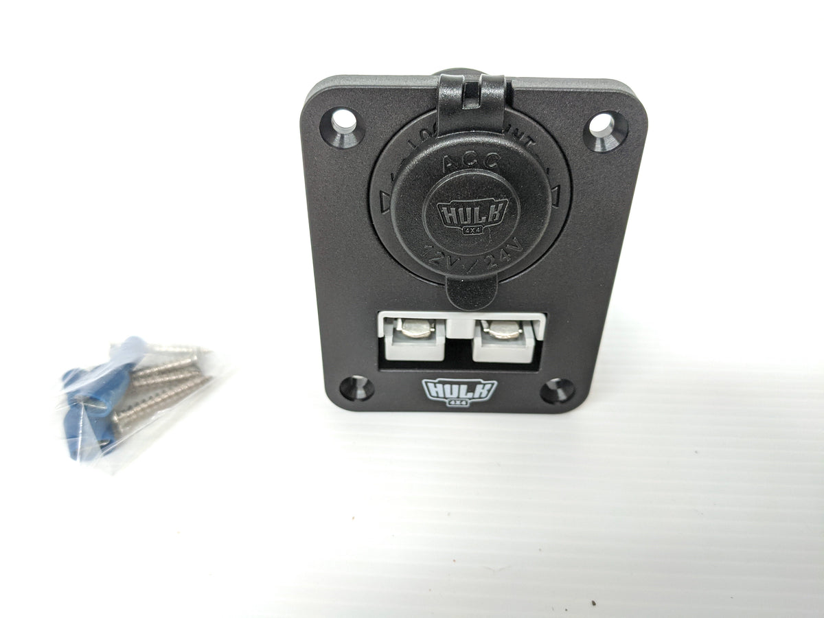 Hulk Flush Mount Housing With 50a Anderson Plug + Cig plug